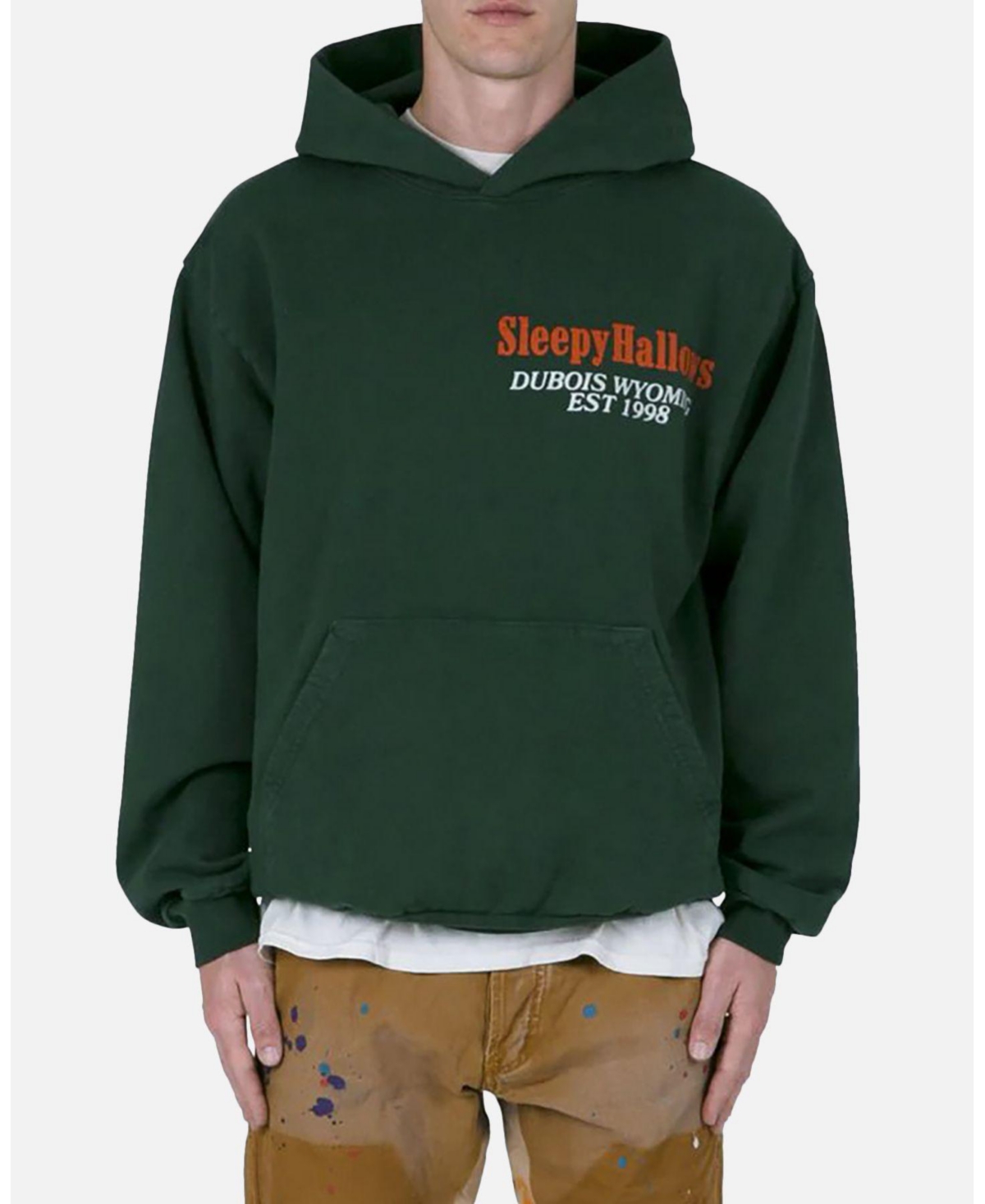 Click here for mnml Mens Neon Womens Cowboy Hoodie - Green prices