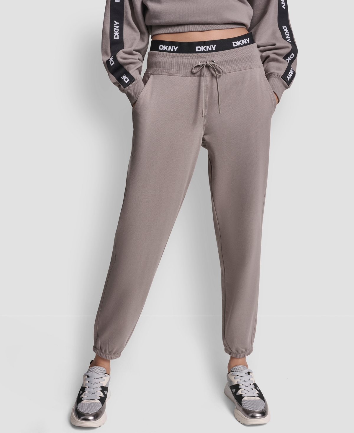 Click here for Dkny Sport Womens Classic Logo Elastic High-Rise S... prices