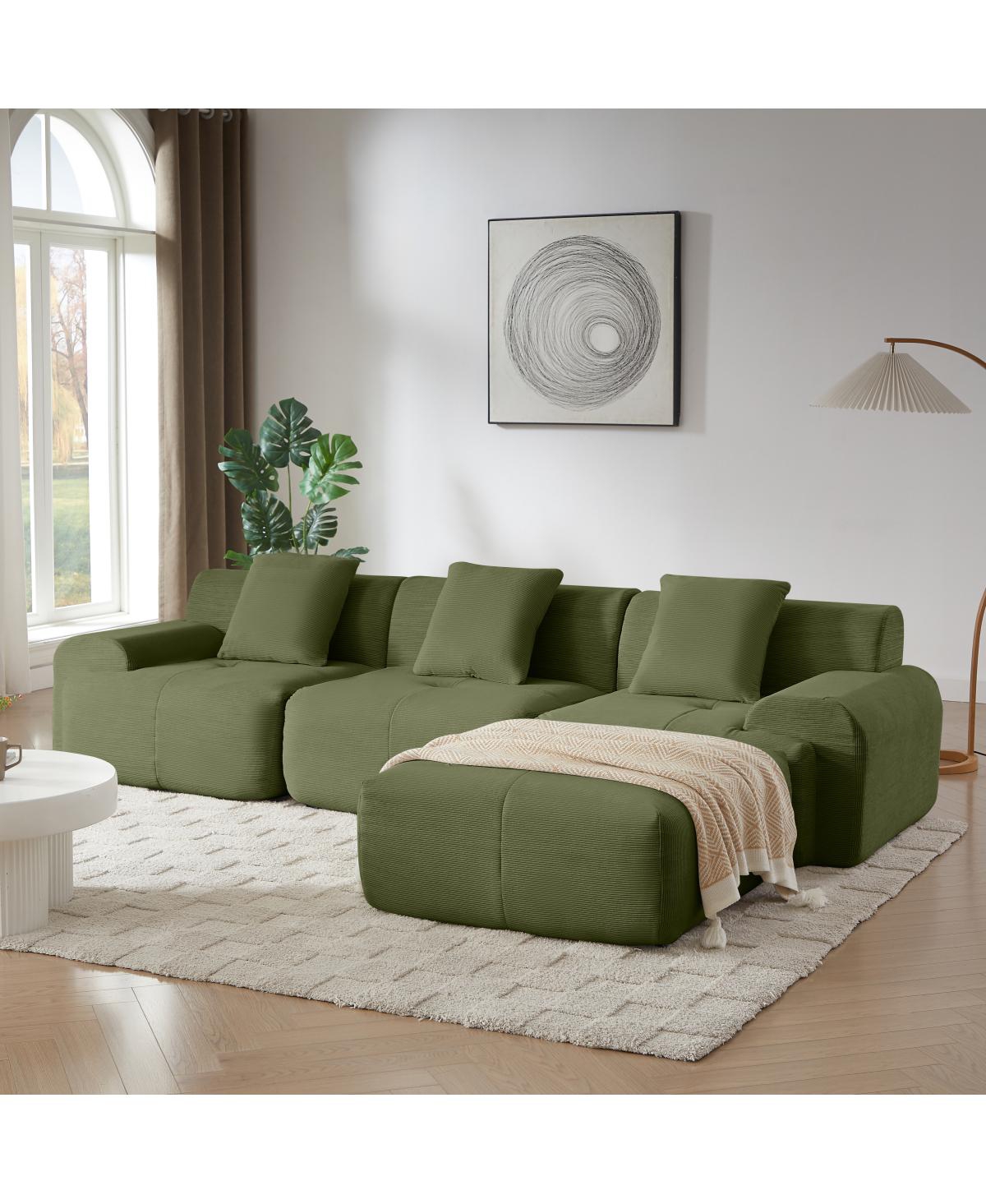 Click here for Streamdale Furniture Modern L-Shaped Corduroy Sect... prices
