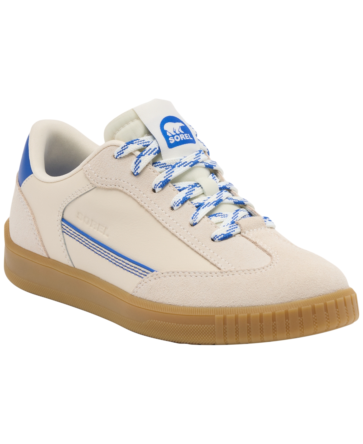 Click here for Sorel Womens Ona Drift Lace-Up Sneakers - Chalk/Az... prices