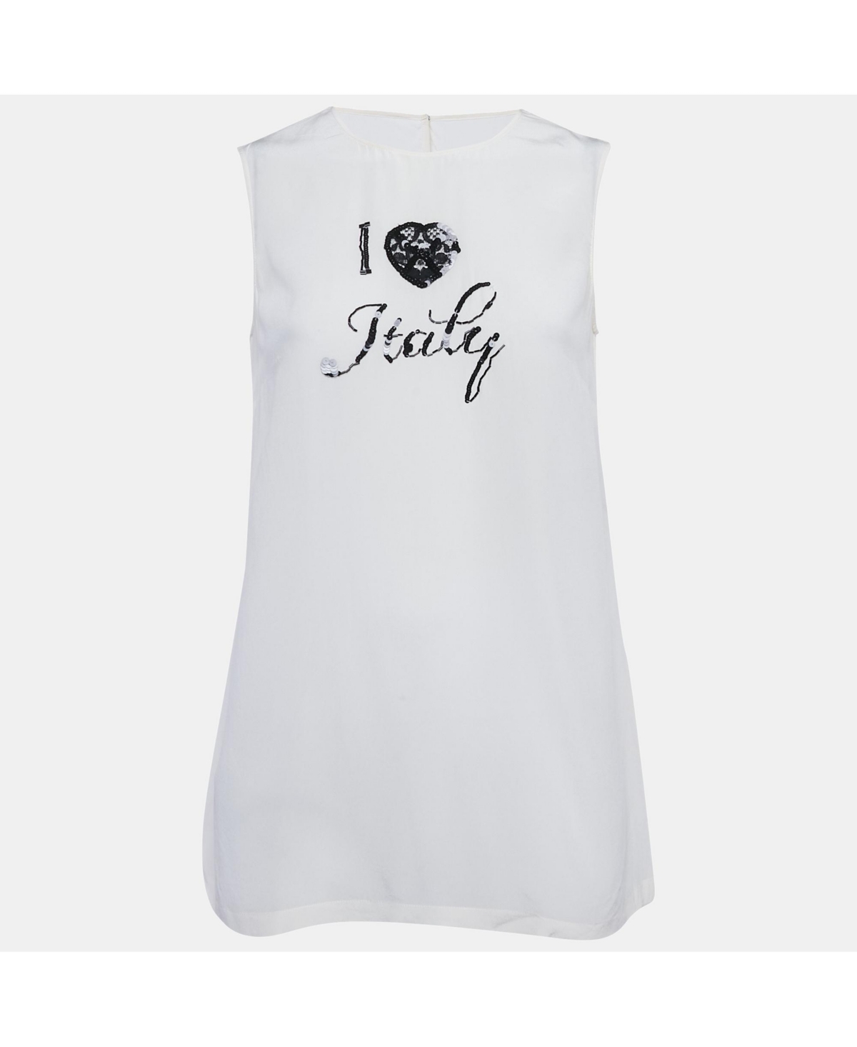 Click here for Pre-Owned Dolce & Gabbana Womens Cream I Love Ital... prices