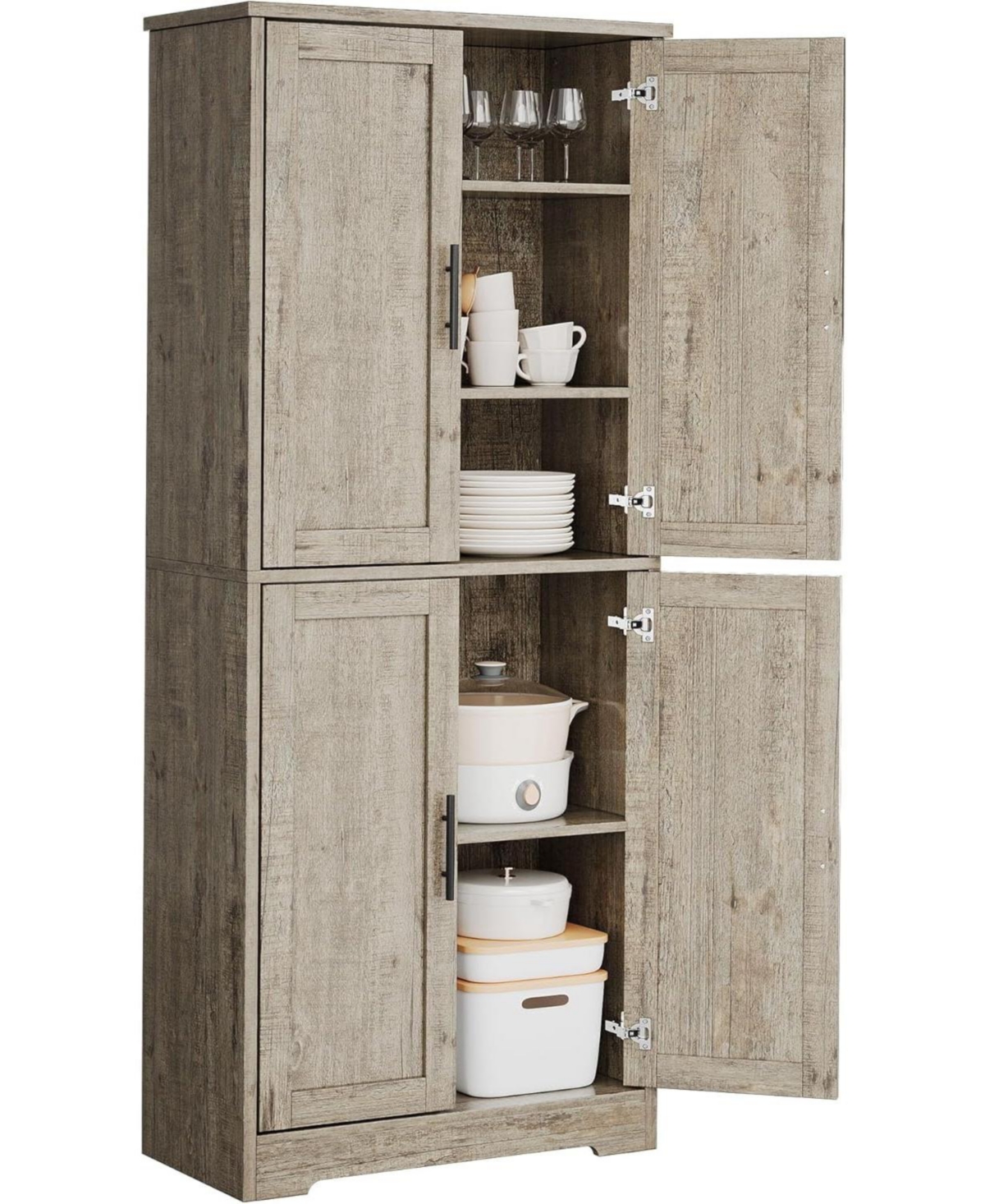 Click here for gaomon 70" Tall Kitchen Pantry Cabinet with D... prices