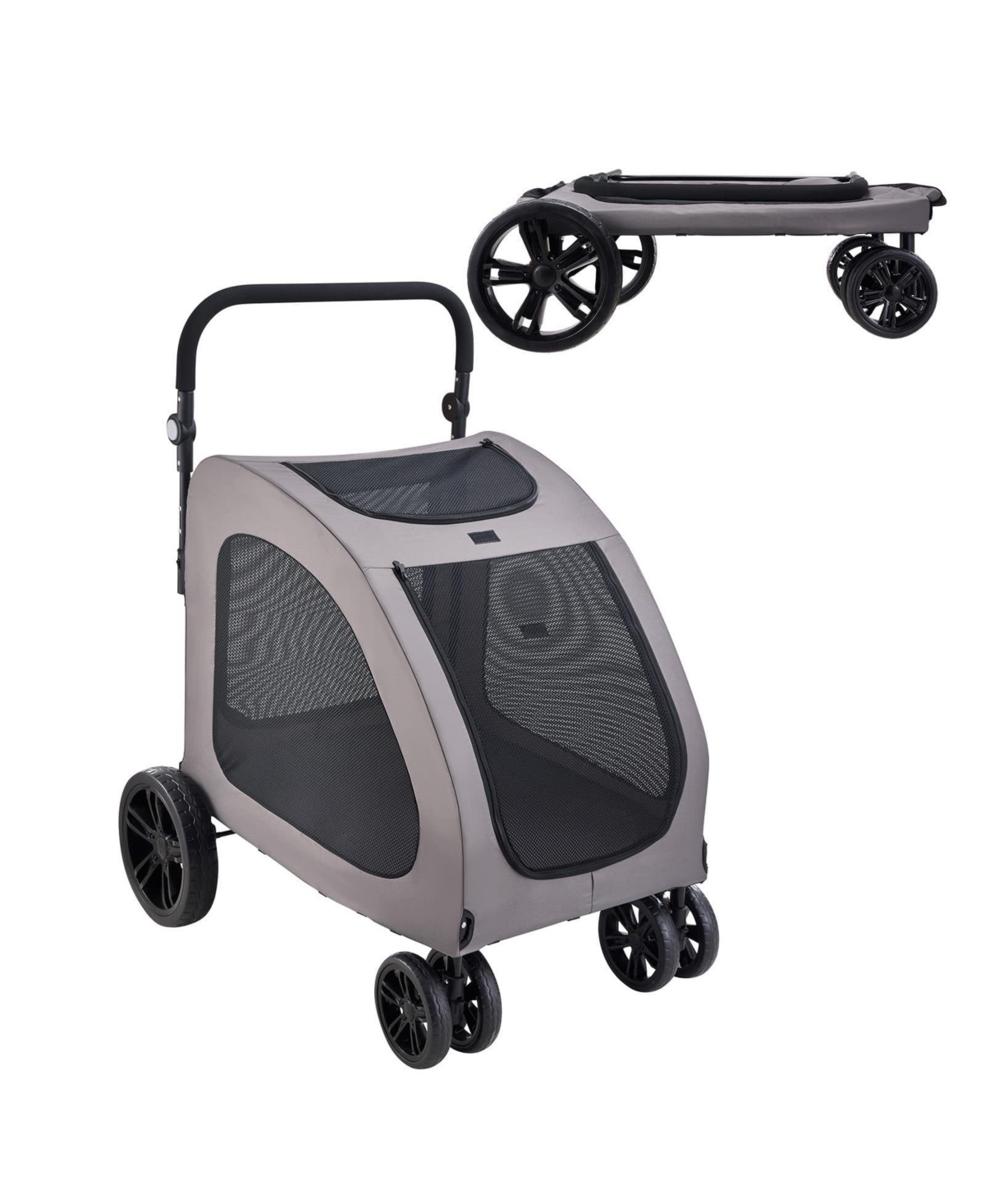 Click here for Zeus & Ruta 4-Wheels Kitten Stroller Carrier  160l... prices