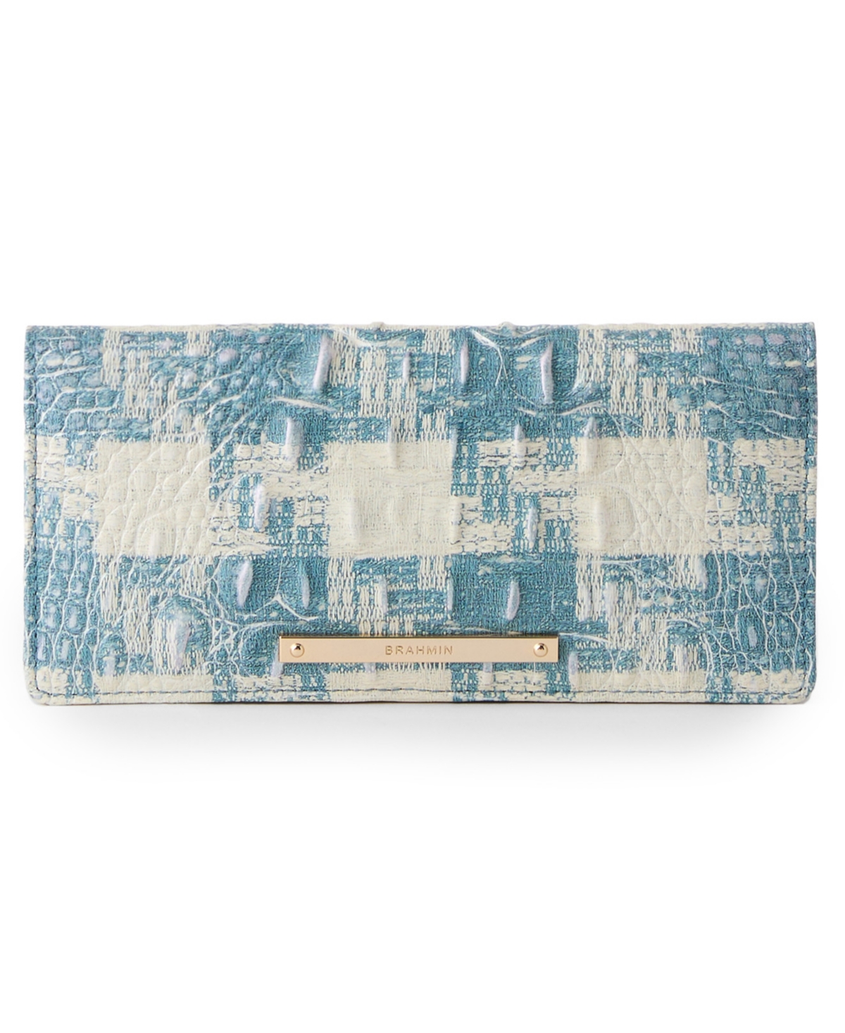Click here for Brahmin Ady Leather Magnetic Bifold Wallet - Blue prices