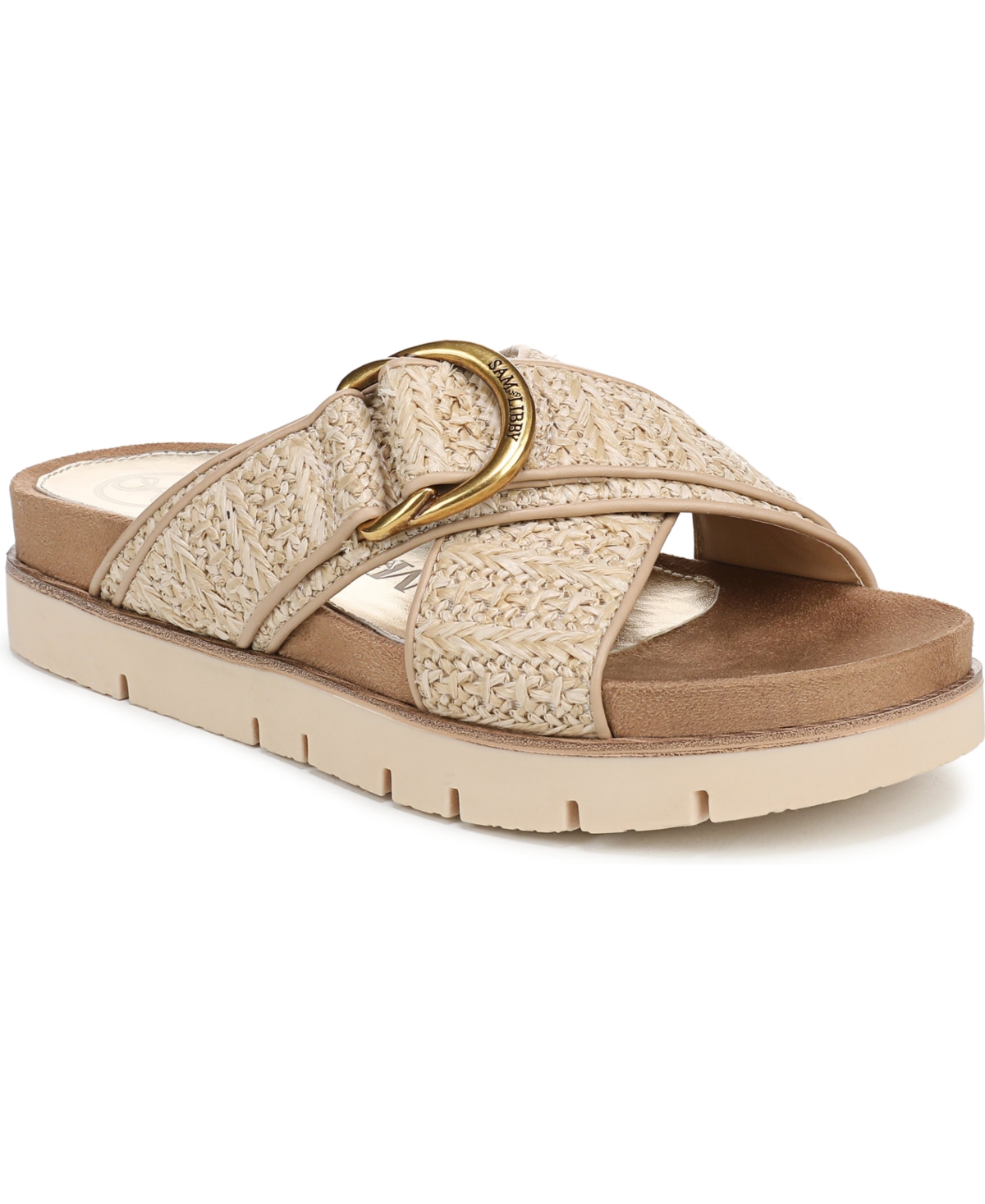 Click here for Sam and Libby Womens Ander Slide Round Toe Sandals... prices