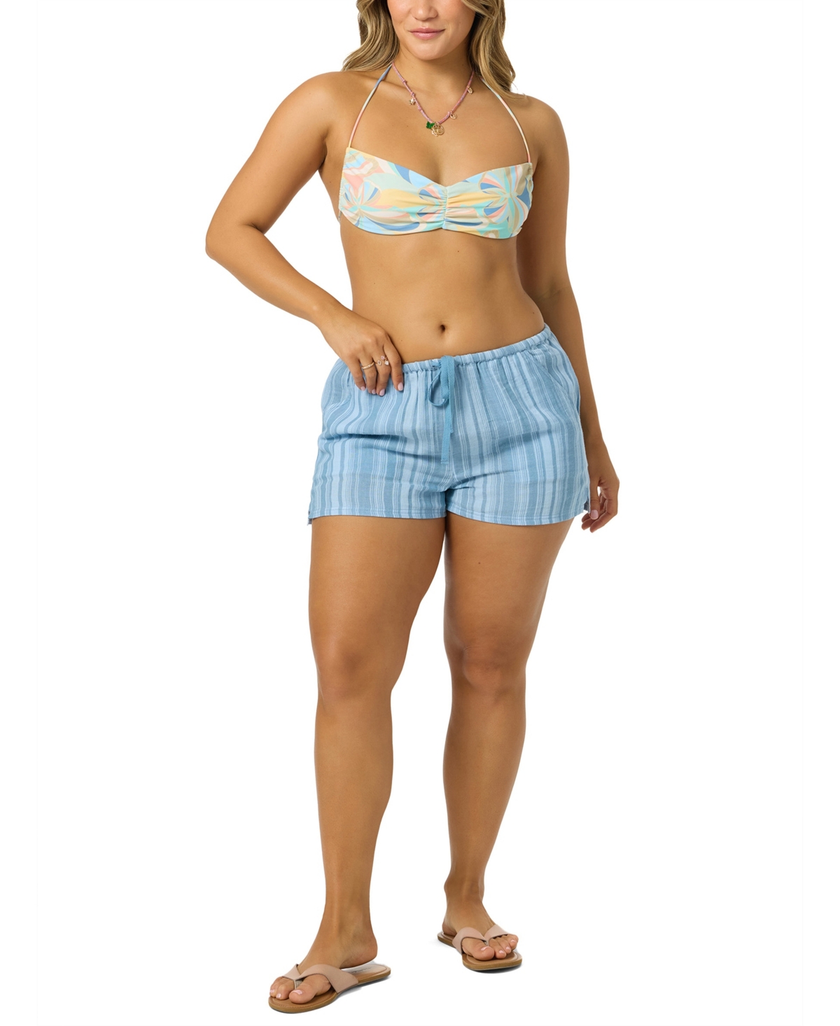 Click here for ONeill Juniors Brenda Waves Elastic Waistband Stri... prices