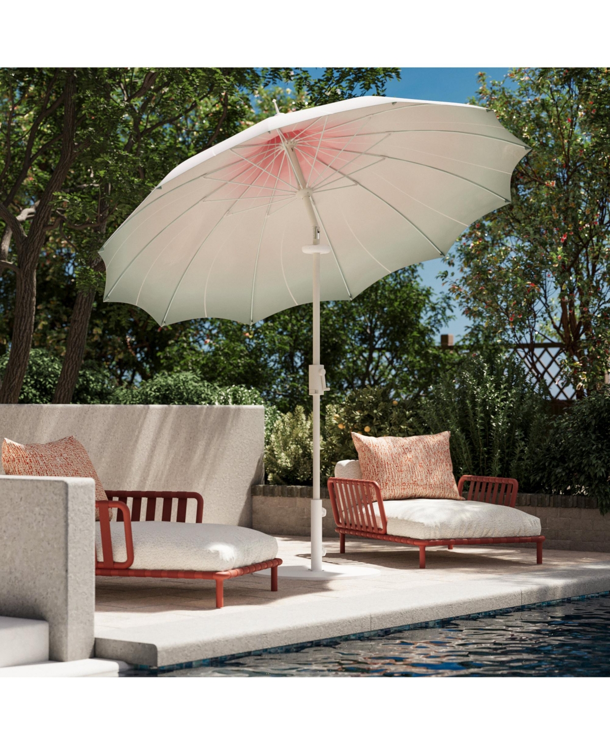 Click here for Decksplore 9 ft. Metal Outdoor Pagoda Market Patio... prices