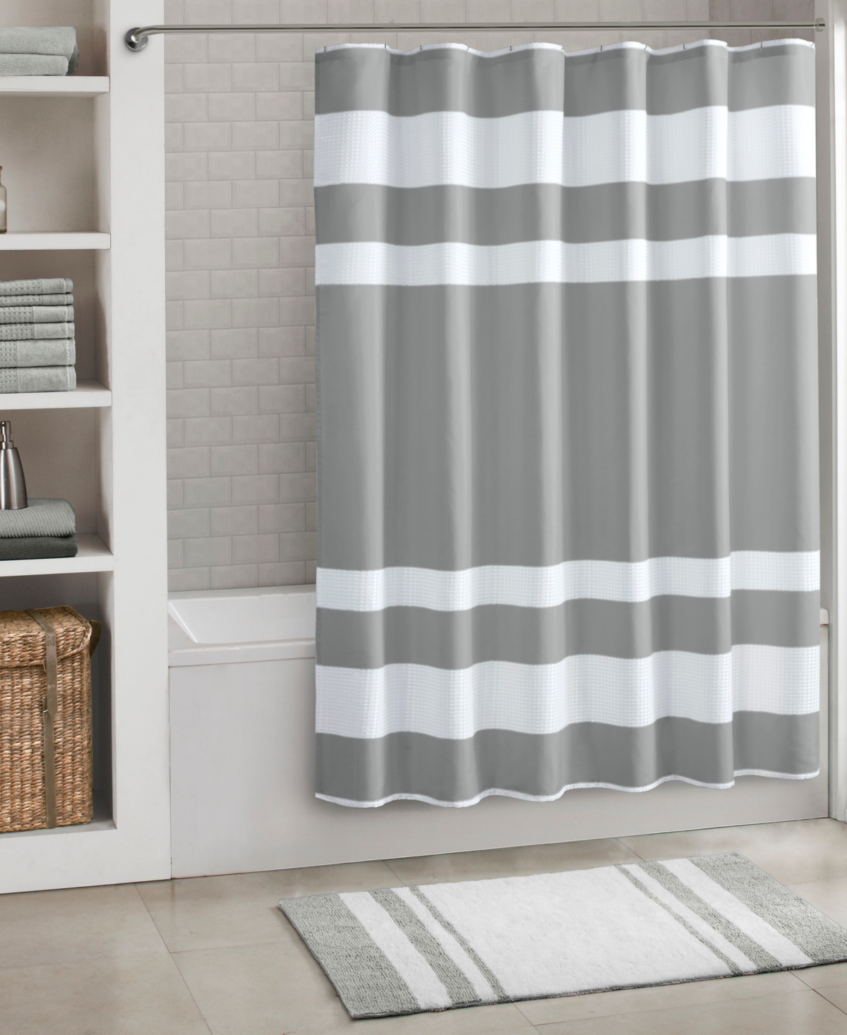 Click here for Madison Park Spa Waffle 3M-Scotchgard Shower Curta... prices