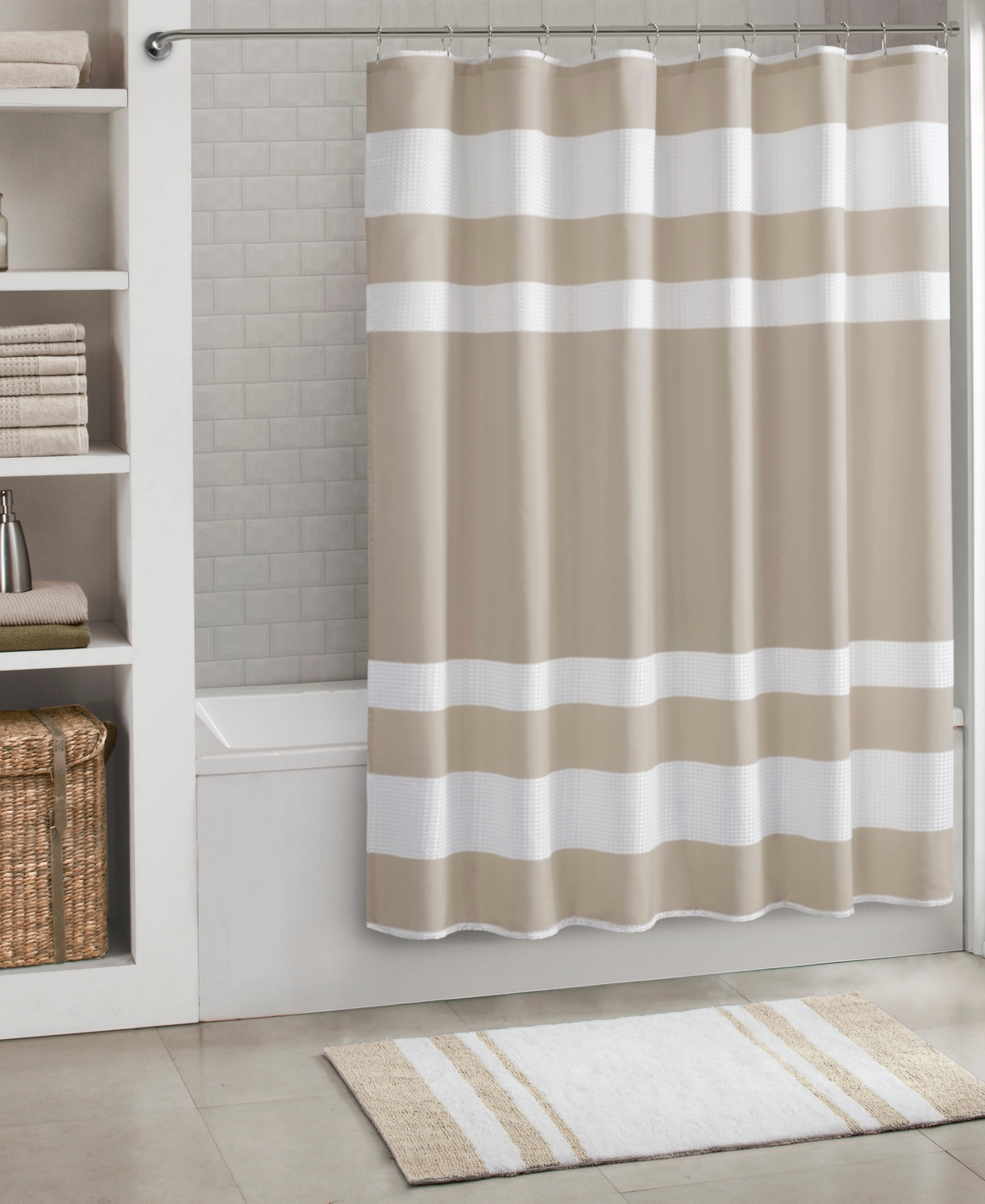 Click here for Madison Park Spa Waffle 3M-Scotchgard Shower Curta... prices