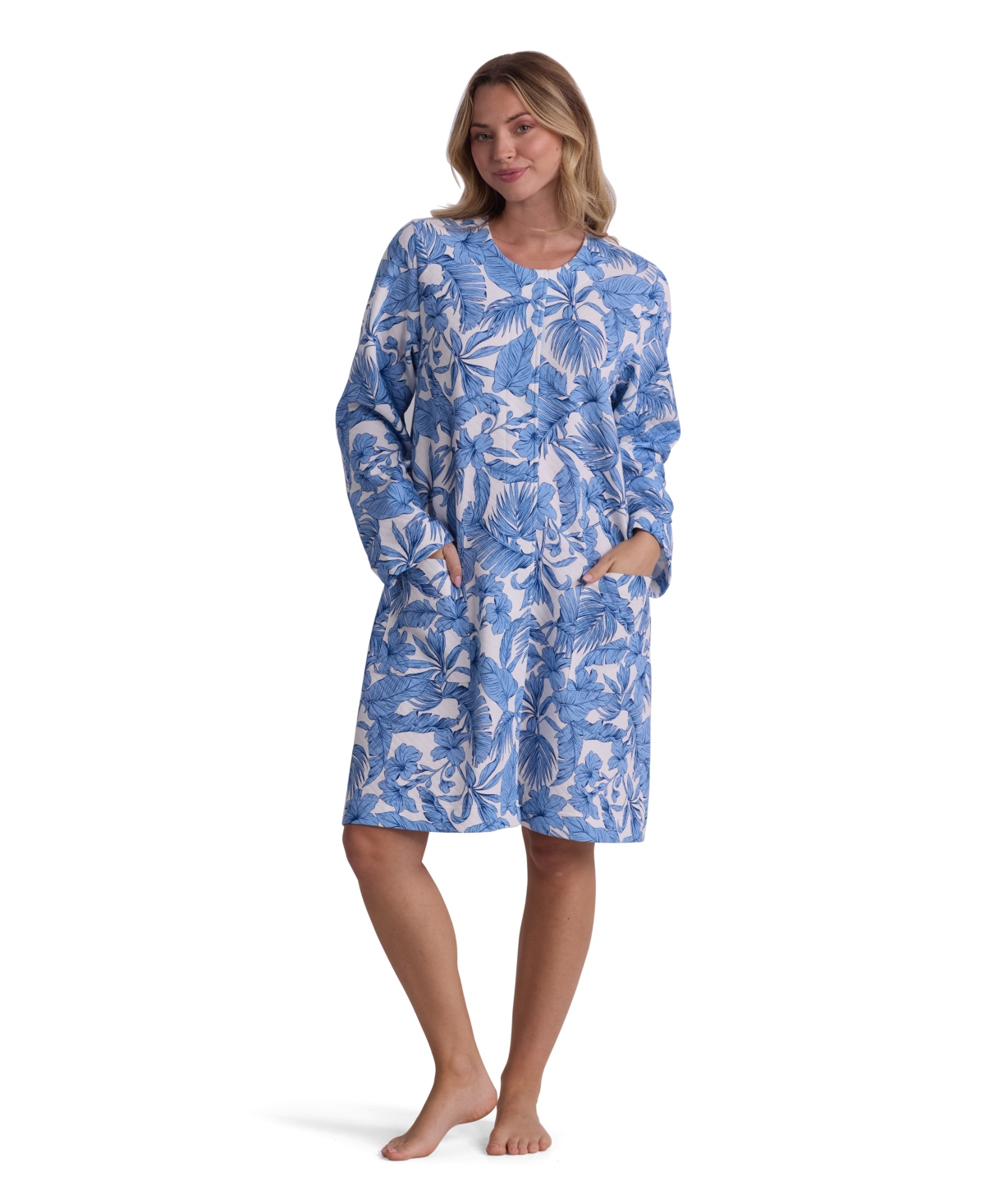 Click here for Miss Elaine Womens Long-Sleeve Printed Short Grip... prices