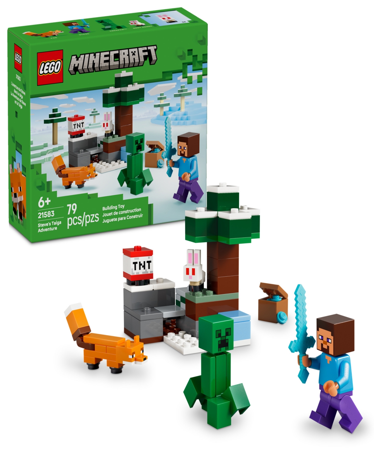 Click here for Lego Minecraft Steves Taiga Adventure Toy 21583  7... prices