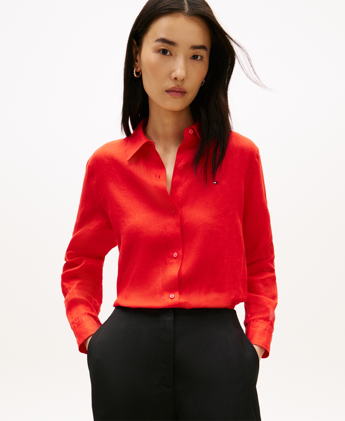 Click here for Tommy Hilfiger Womens Button-Up Shirt - Fireworks prices