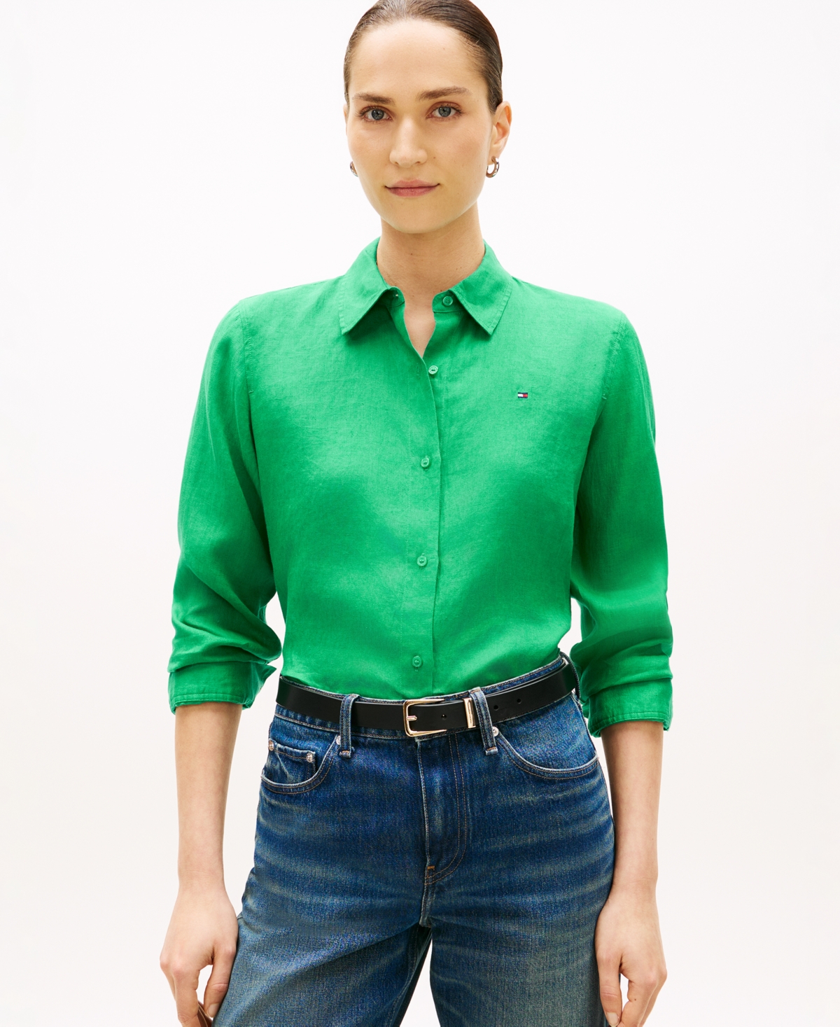 Click here for Tommy Hilfiger Womens Button-Up Shirt - Courtside... prices