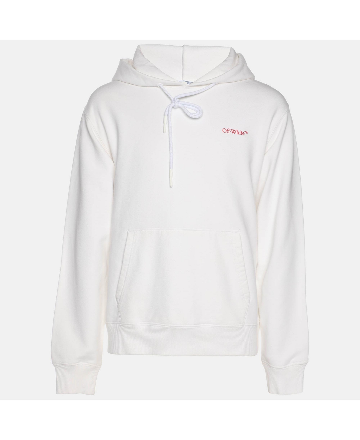 Click here for Pre-Owned Off-White Mens White Logo Embroidered Je... prices