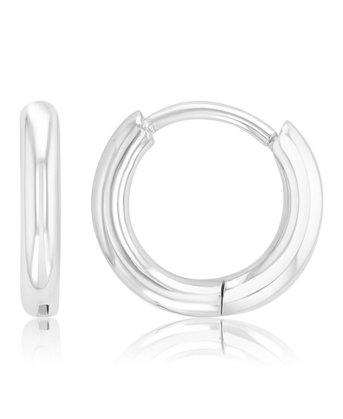 Click here for Roxy Waterproof Platinum 11mm Huggie Earrings - Pl... prices