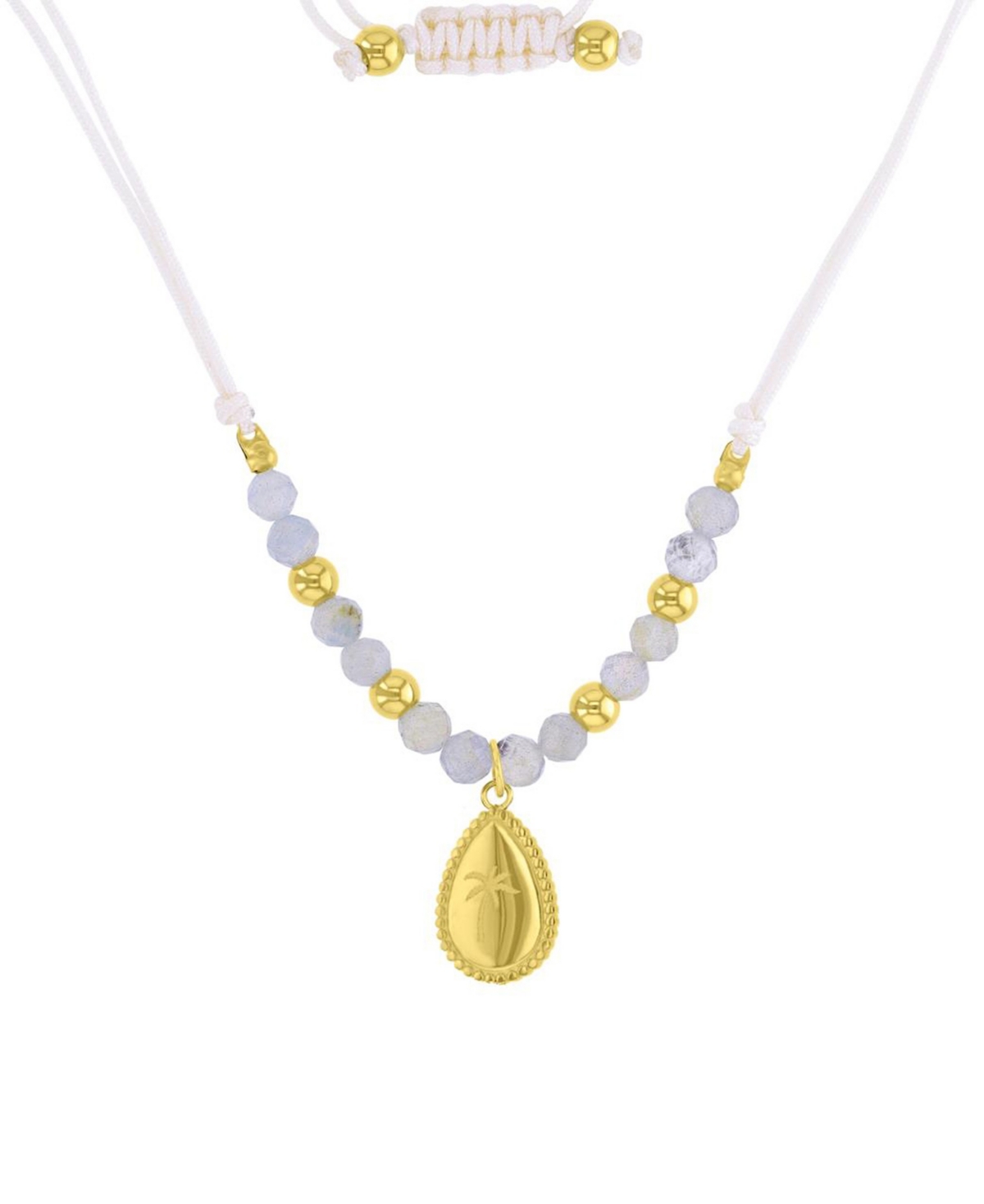 Click here for Roxy Waterproof Yellow Palm Tree Labradorite Adjus... prices