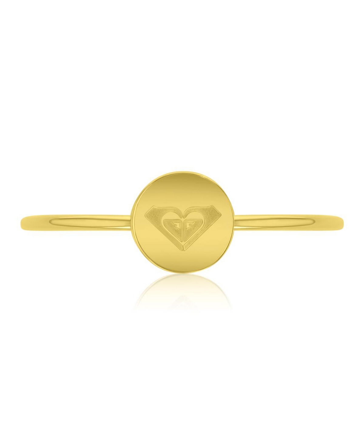 Click here for Roxy Waterproof Yellow Triangular Heart Ring - Gol... prices