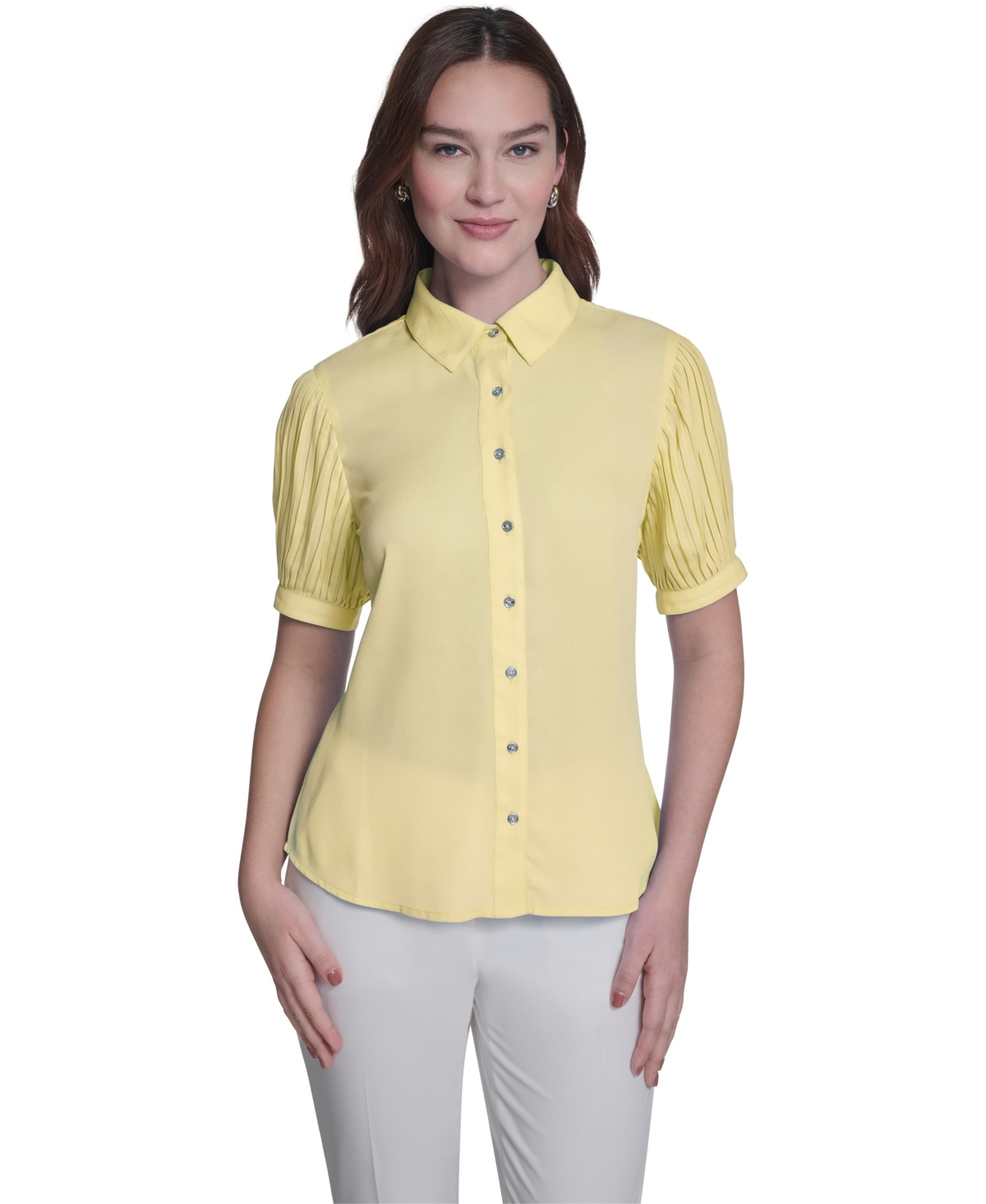 Click here for Tommy Hilfiger Womens Collared Top - Sunshine prices