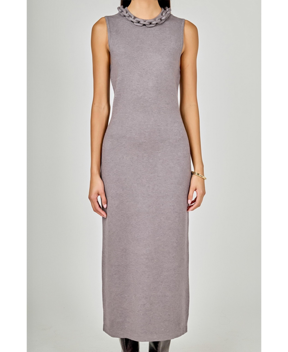 Click here for endless rose Womens Knitted Chain Detail Sleeveles... prices