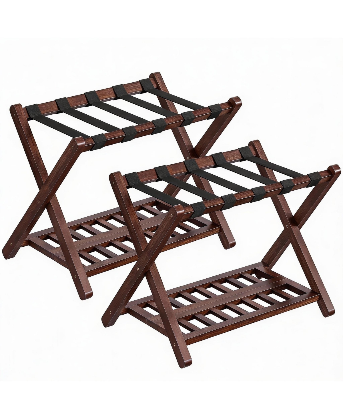 Click here for Yigii Bamboo Suitcase Stands Set of 2 with Nylon S... prices