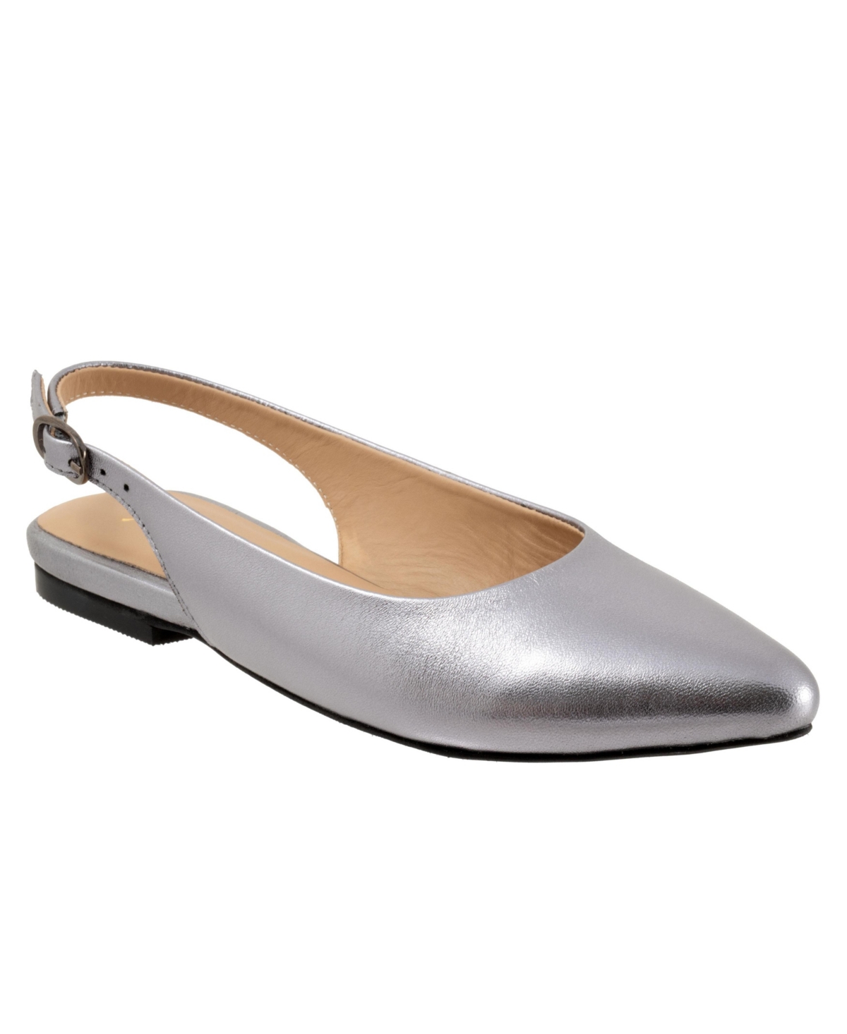 Click here for Trotters Womens Evelyn Flat - Pewter prices