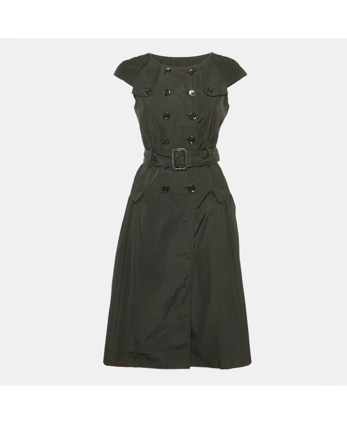 Click here for Pre-Owned Burberry Womens London Black Crepe Doubl... prices