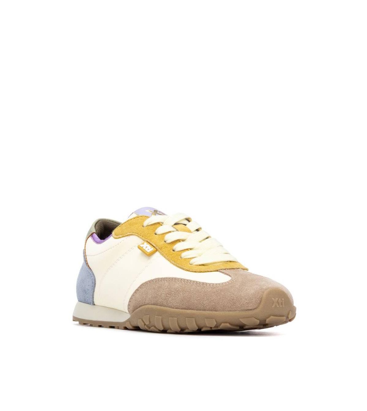 Click here for Xti Womens Casual Suede Lace-Up Sneakers - Yellow... prices