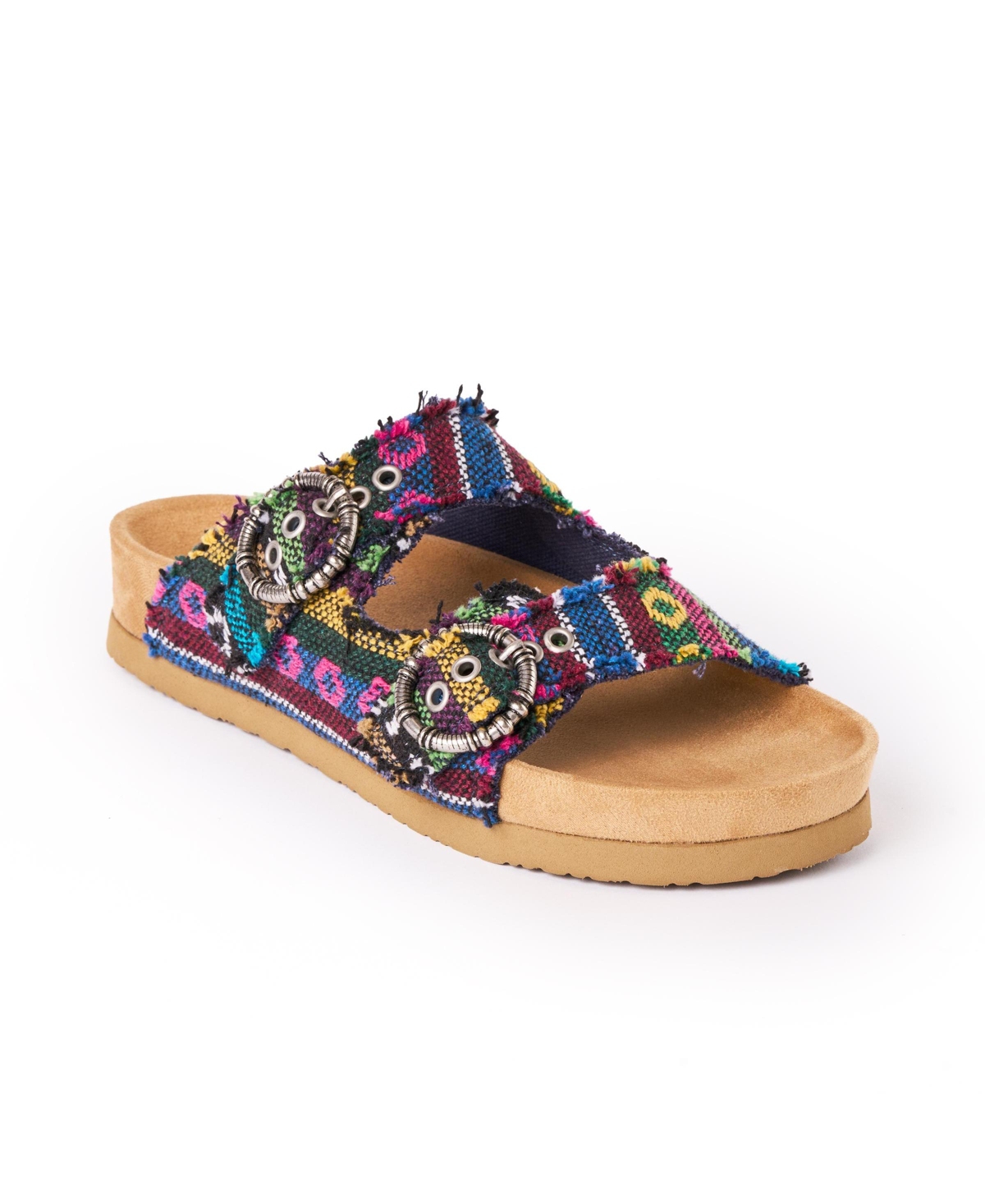 Click here for Minnetonka Womens Georgine Buckle Slide Sandals -... prices