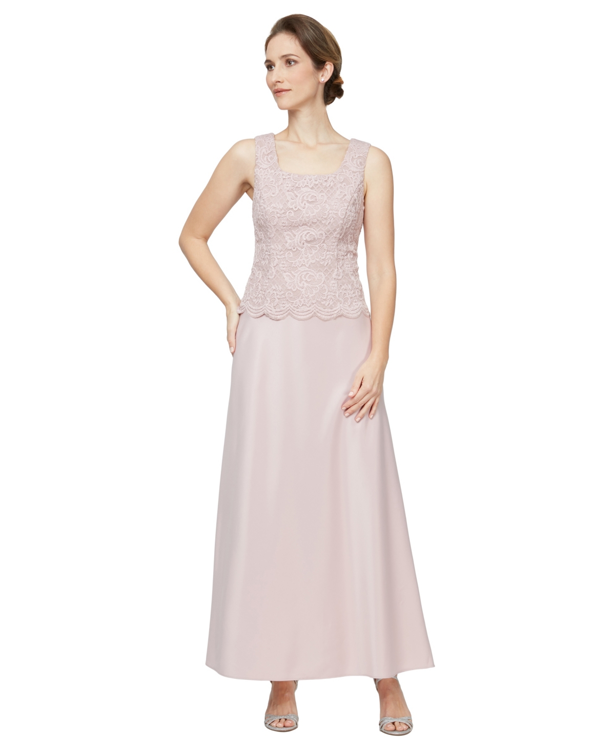 Click here for Alex Evenings Petite Lace Dress and Jacket - Blush prices