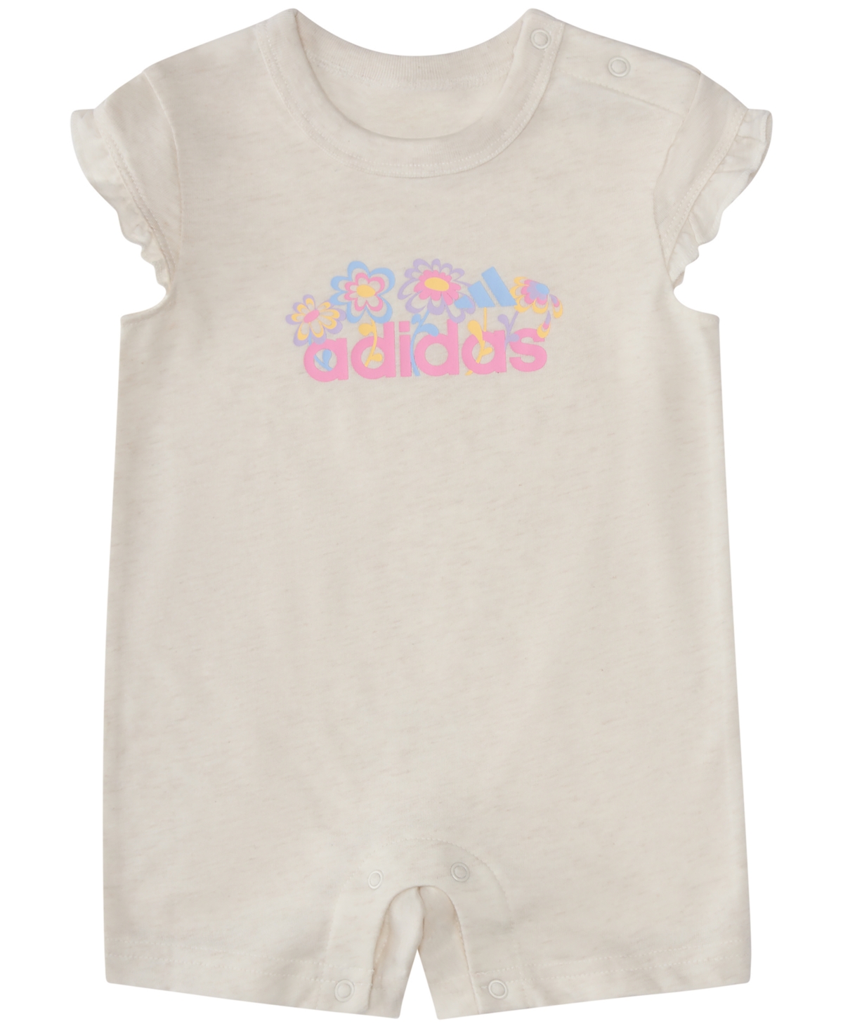 Click here for adidas Baby Girls Graphic Short-Sleeve Heather Rom... prices