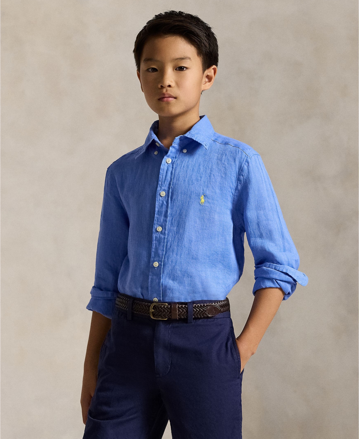 Click here for Polo Ralph Lauren Big Boys Linen Shirt - HARBOR IS... prices