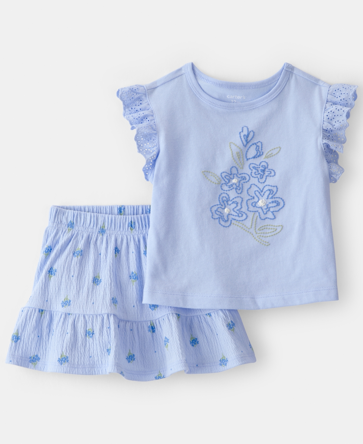 Click here for Carters Baby Girls Floral Top & Skort  2-Piece Set... prices