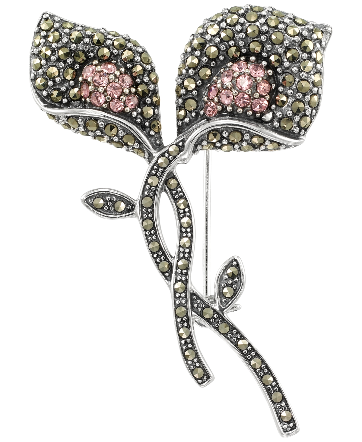 Click here for Macys Marcasite (2.2 ct. t.w.) and Pink Crystal (0... prices
