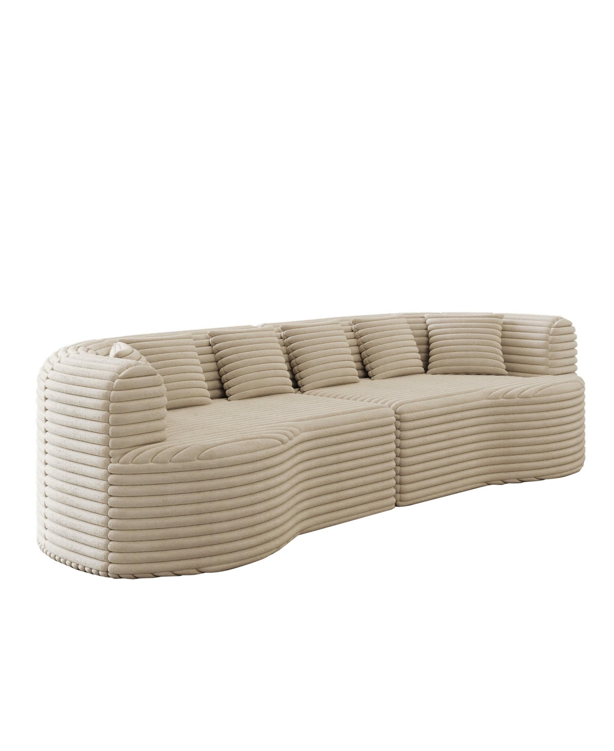 Click here for Clihome 106.3" Luxury Corduroy Sofa 4-Seater... prices