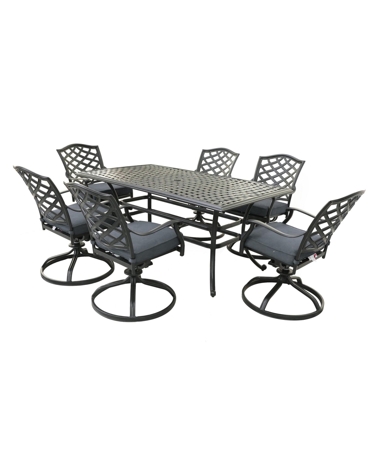 Click here for Mondawe 6 - Person 68" Long Aluminum Dining S... prices