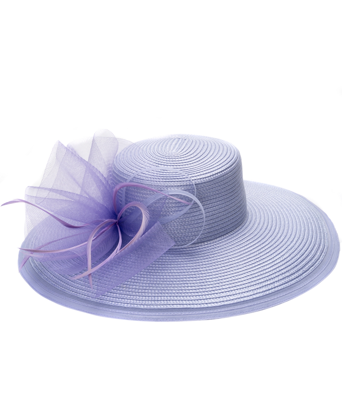 Click here for August Hats Sheer Edge Wide Brim Hat - Lilac prices