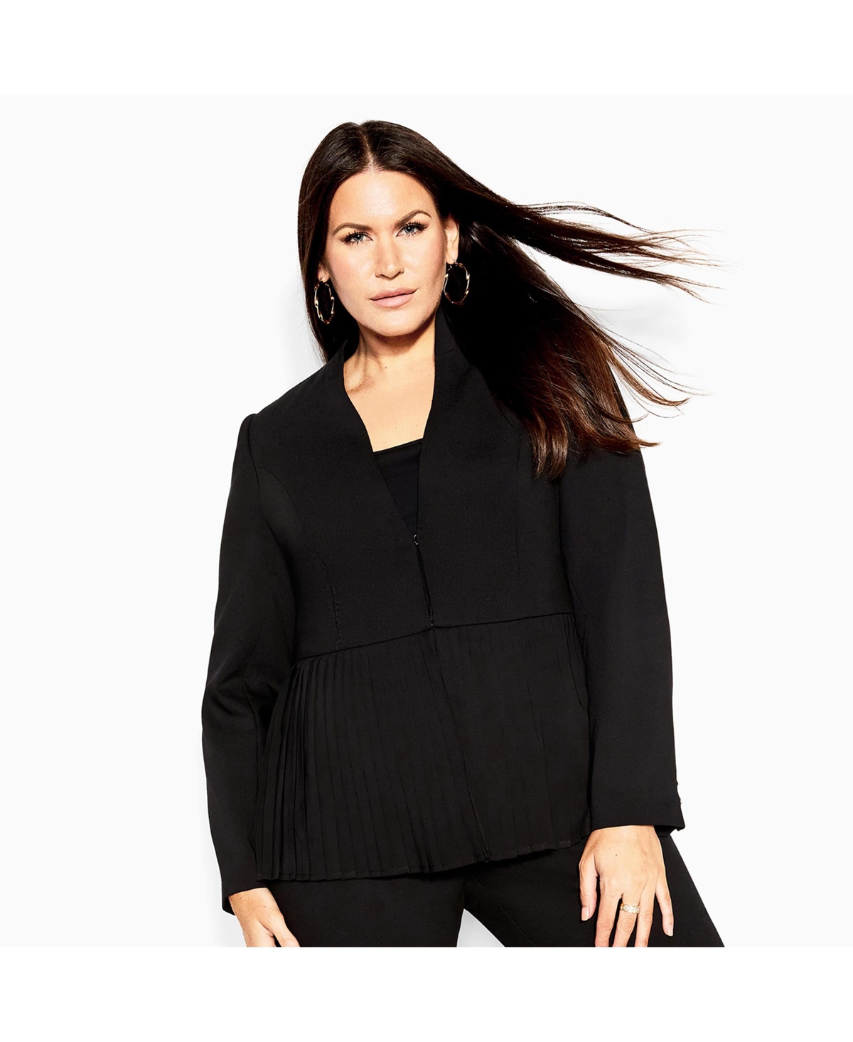 Click here for City Chic Womens Size Sadie Jacket - Black prices