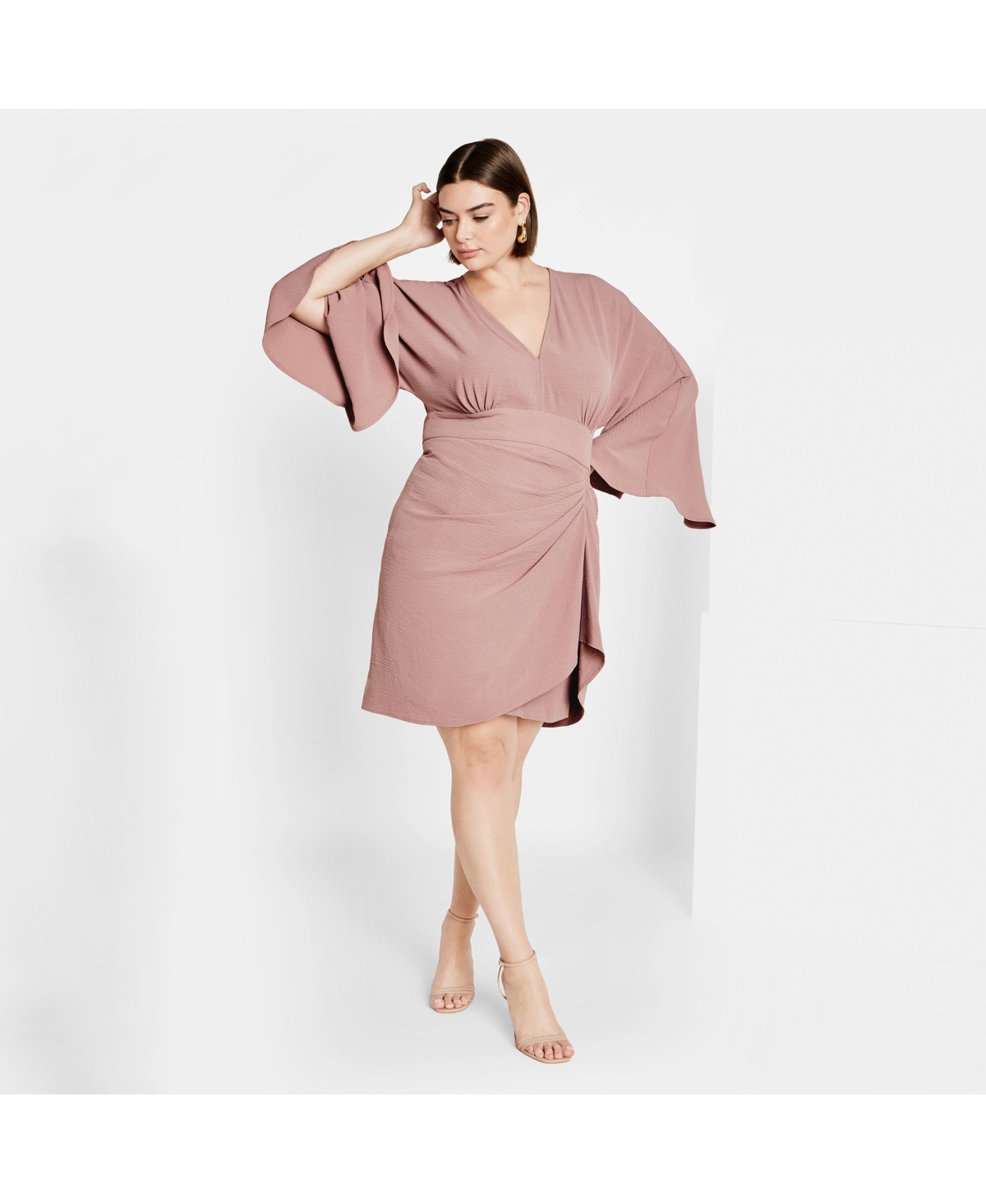 Click here for City Chic Womens Plus Size Malani Dress - Rose prices