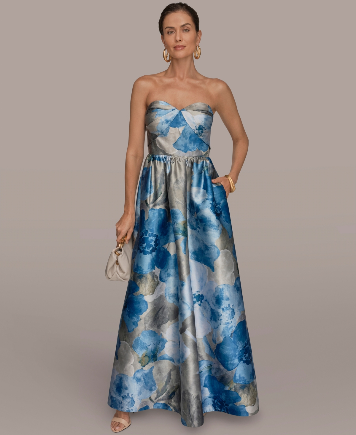 Click here for Donna Karan New York Womens Sweetheart Neck Floral... prices