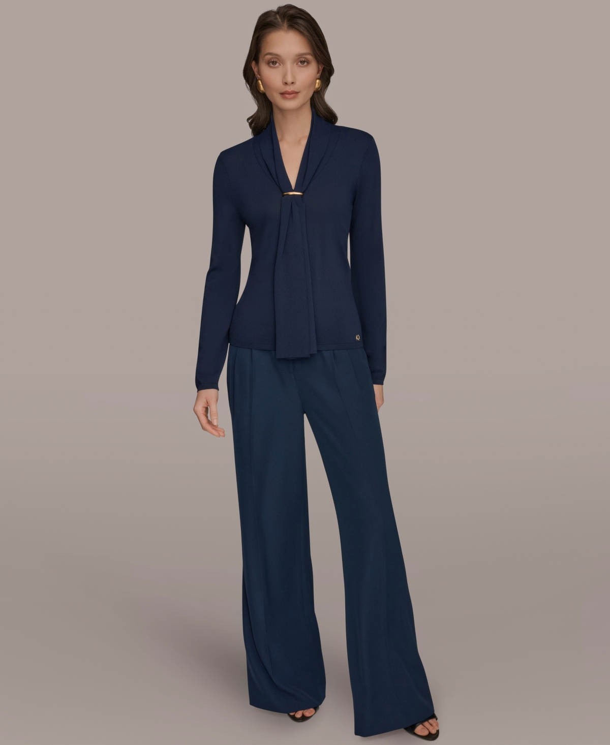 Click here for Donna Karan New York Petite V-Neck Sweater - Night... prices