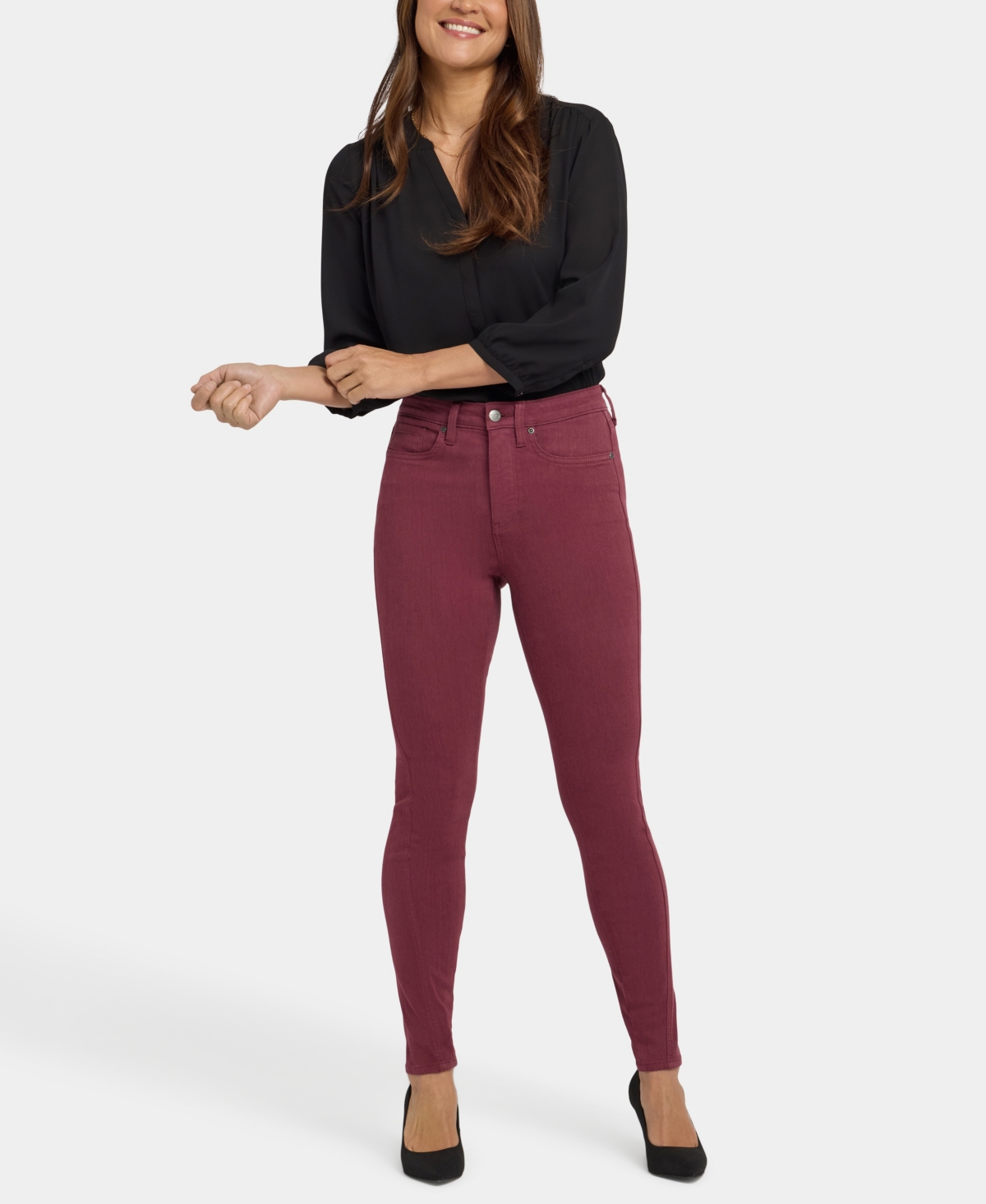 Click here for Nydj Womens High Rise Ami Skinny Jeans - True Burg... prices