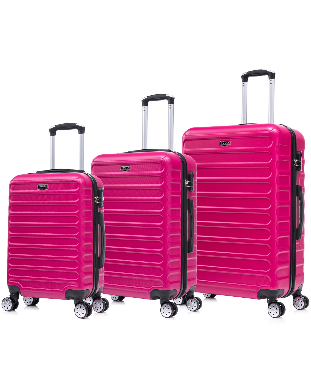 Click here for Tucci Italy Carravia 3-Pc. Hardside Luggage Set -... prices