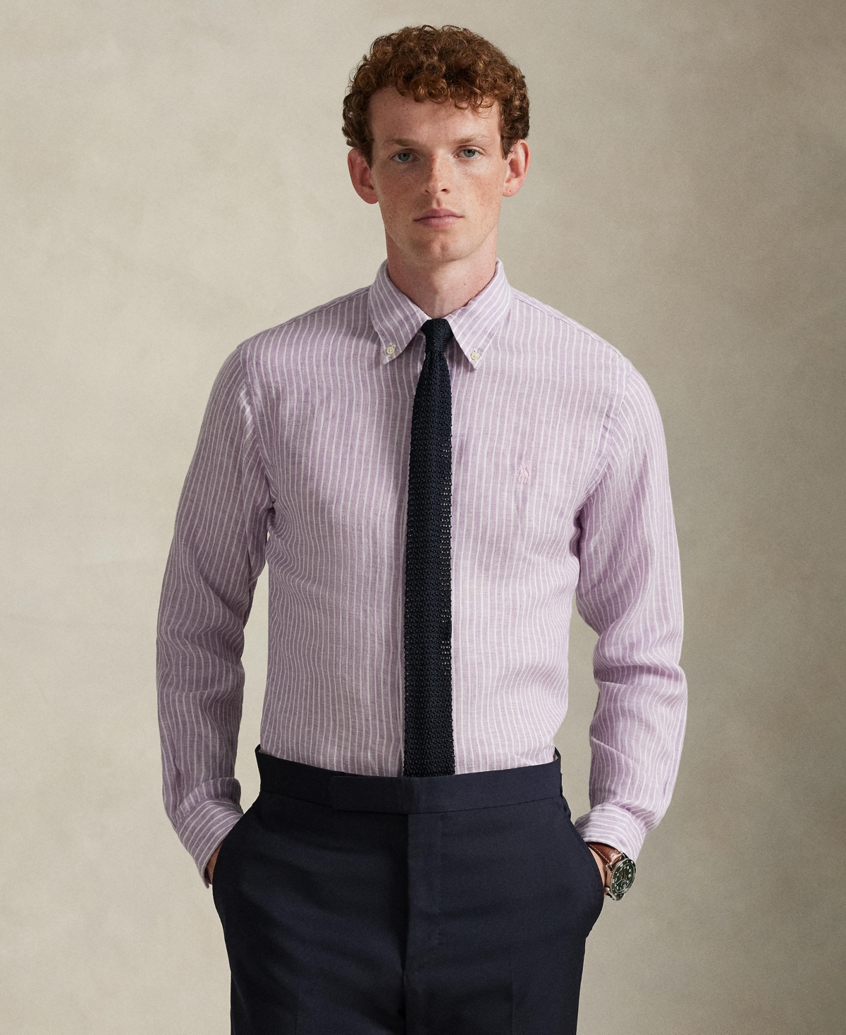 Click here for Polo Ralph Lauren Mens Classic Fit Linen Shirt - L... prices