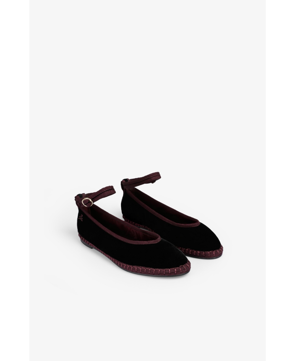 Click here for Scalpers Womens Velvet Strap Ankle Slipper - Purpl... prices