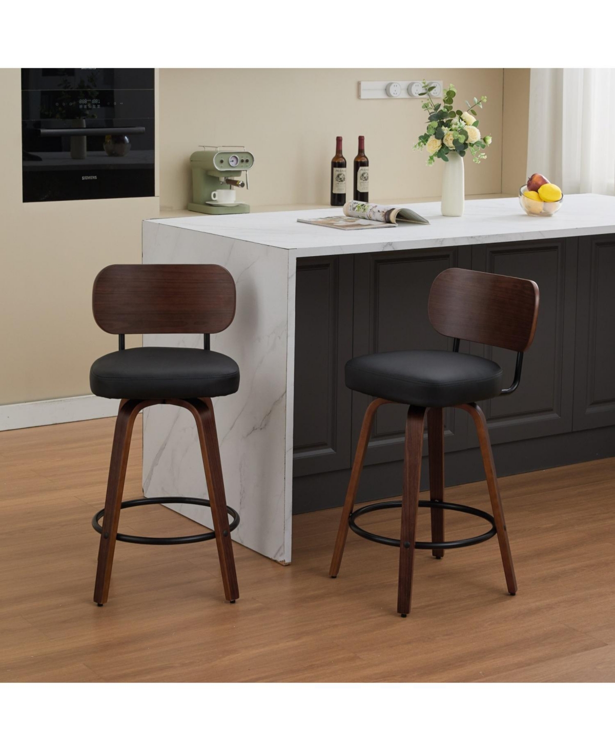 Click here for Streamdale Furniture Swivel Bar Stools Set of 2 26... prices