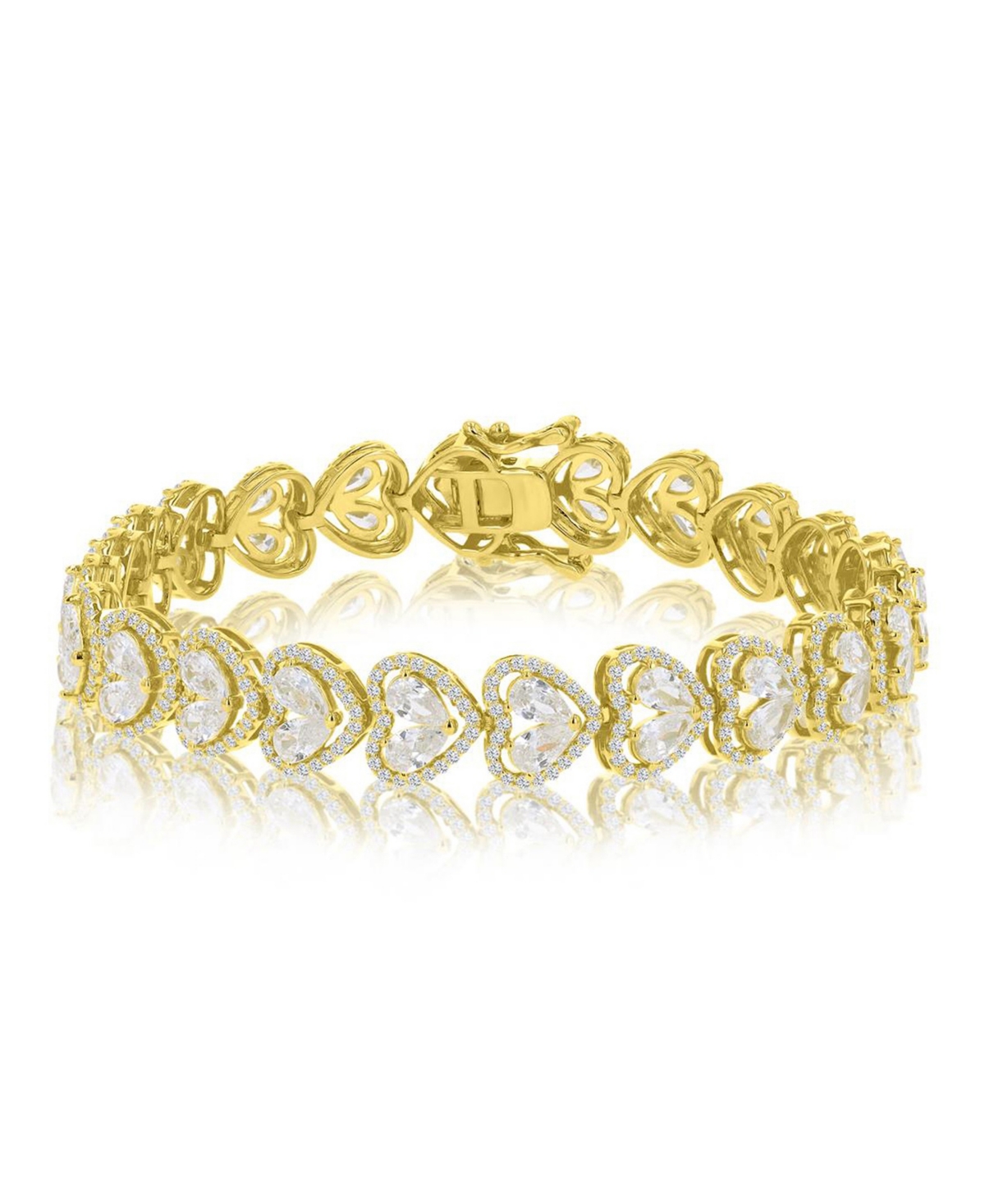 Click here for Macys Cubic Zirconia (21.975 ct. t.w.) Heart Tenni... prices