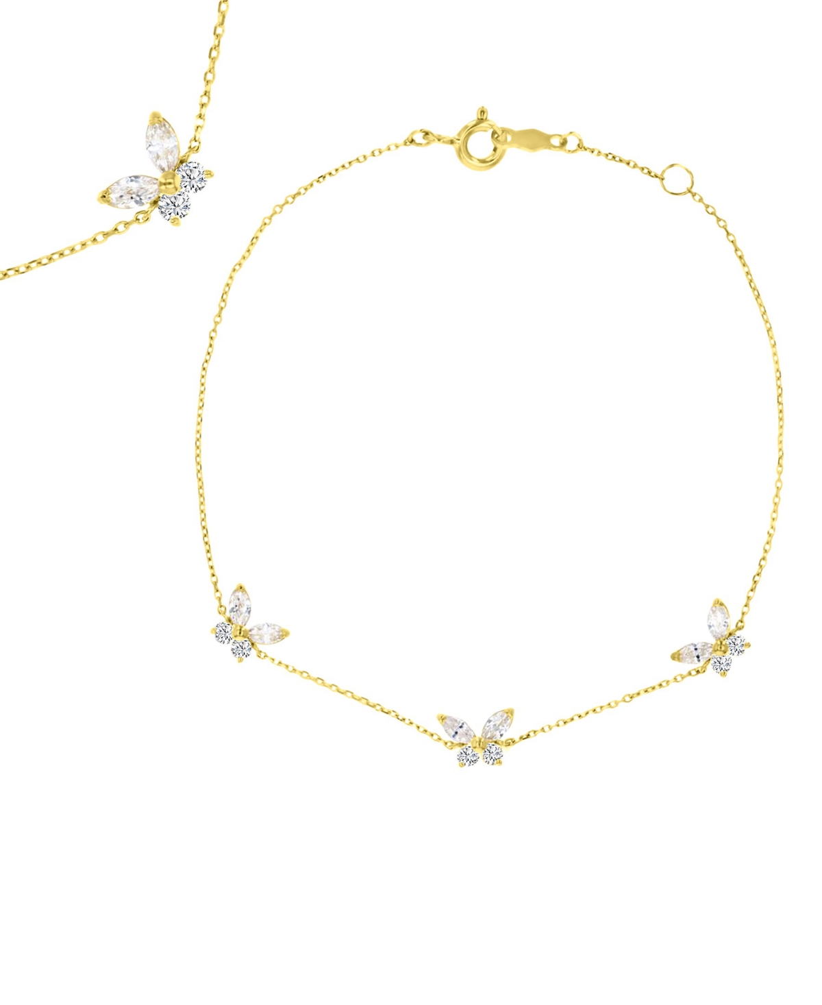 Click here for Macys Cubic Zirconia (1.02 ct. t.w.) Butterfly Sta... prices