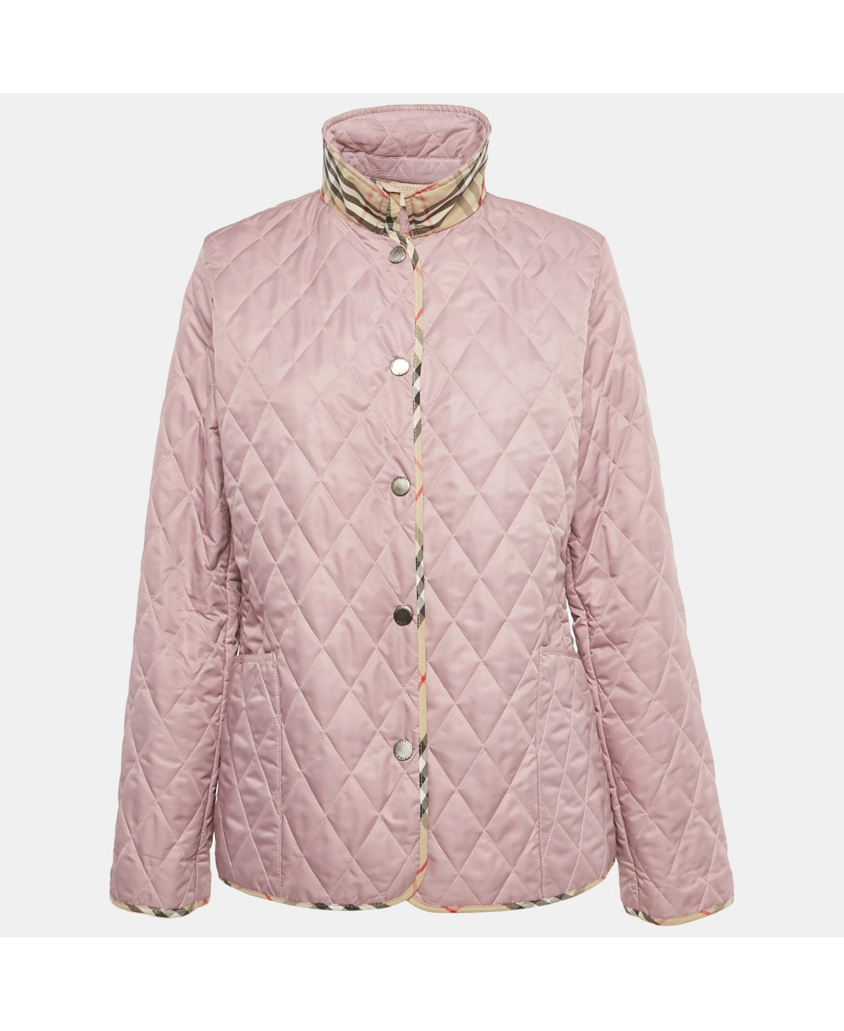 Click here for Pre-Owned Burberry Womens Brit Mauve Synthetic Qui... prices