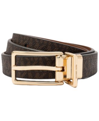 MICHAEL Kors Logo Reversible Belt - Macy's