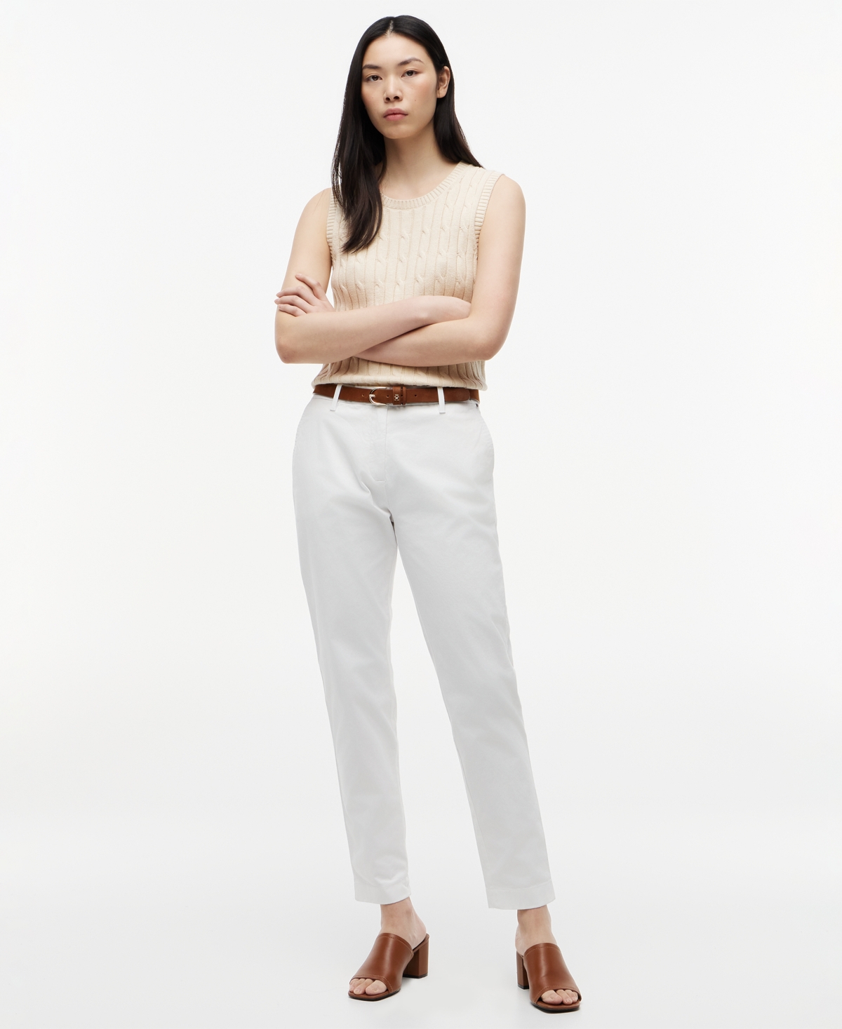 Click here for Tommy Hilfiger Womens Twill Slim Chino Pants - Ecr... prices